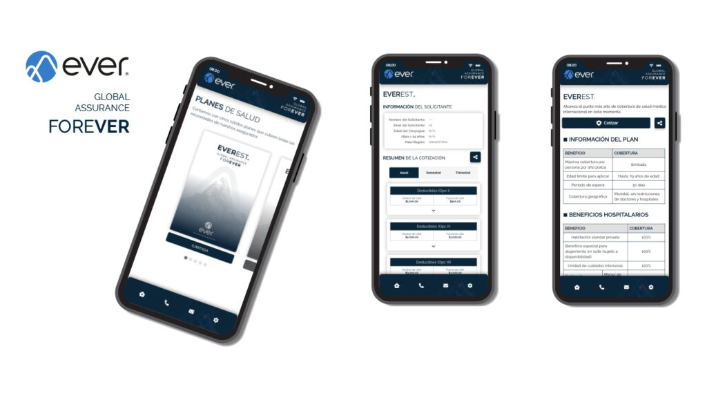 App para cotización de seguros médicos EVER - iTRENDS