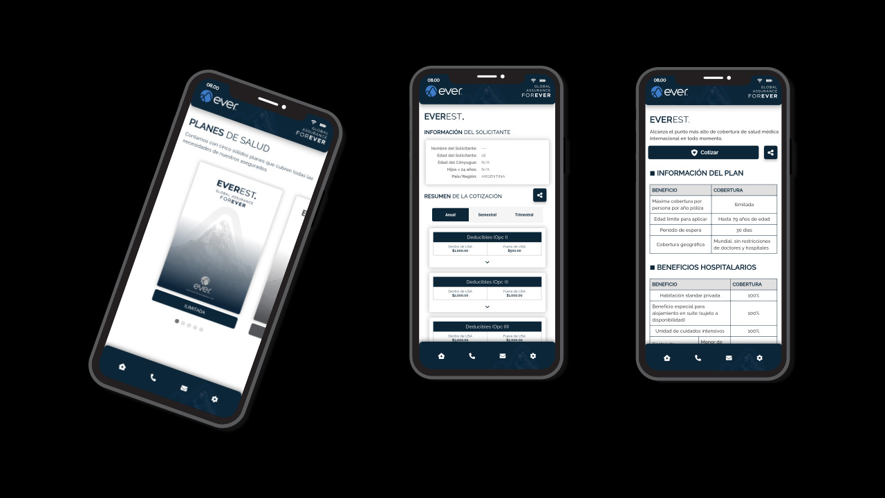 App para cotización de seguros médicos EVER - iTRENDS